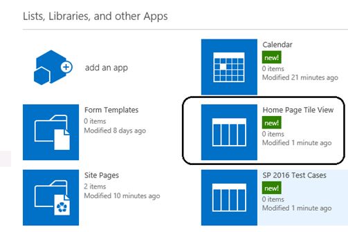 Implement Tile View In SharePoint Using Promoted Links